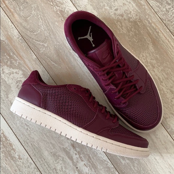 Nike | Shoes | Nwt Nike Air Jordan Retro Bordeaux Snakeskin | Poshmark